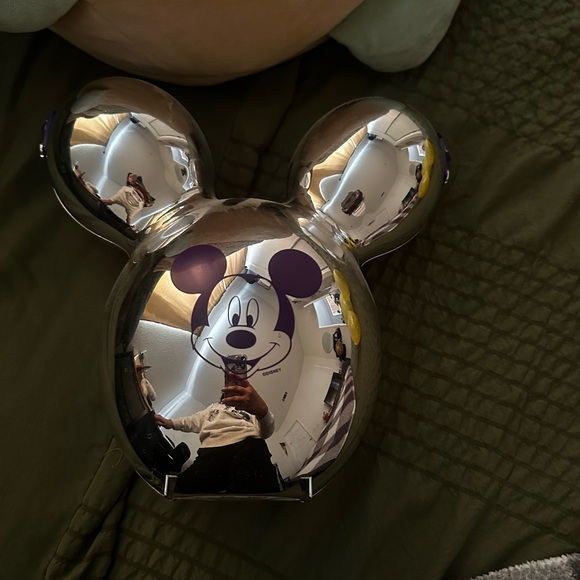 Disney | Other | Disney Silver And Purple Mickey Mouse Mirror | Poshmark